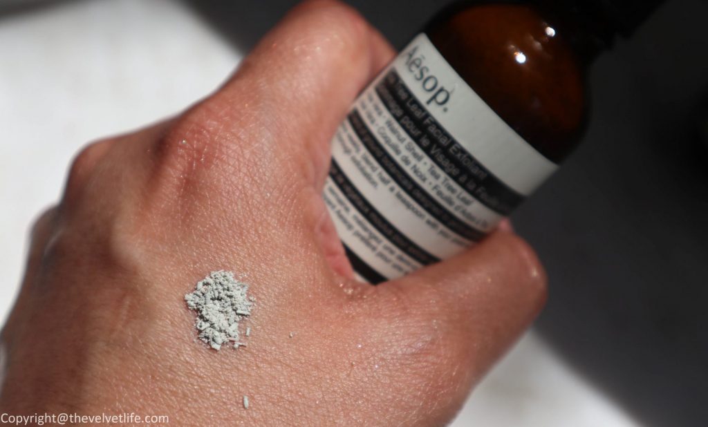 Aesop Tea Tree Leaf Facial Exfoliant Review - The Velvet Life